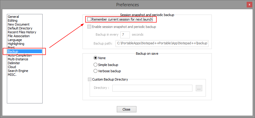Turn off Notepad++ annoyance – twm's blog